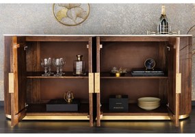 Massive home | Komoda Gatsby 180cm mramor/masiv mango