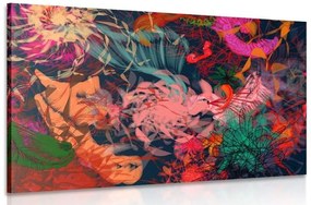 Obraz abstraktní květiny - 120x80 cm