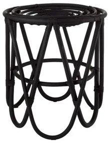 Černý ratanový stolek Paperclip Pols Potten