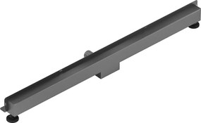 Mexen Flat Wall, sprchový žlab na zeď 2v1, 110 cm, broušený grafit, 1E30110