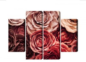 Vícedílný obraz Barevné Květiny Zblízka 3D Nedostatek Nedostatek Plátno Canvas 120x90