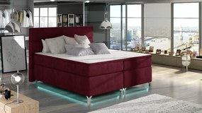 Boxspring Amadeo 140x200 s LED podsvícením Materiál / Dekor: Mat Velvet 63