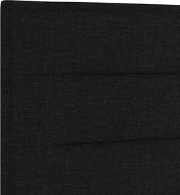 Rám postele s čelo Černá 90 x 190 cm textil 3344615