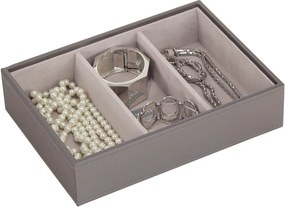 Krabička na šperky Stackers se 3 přihrádkami classic šedo-béžová