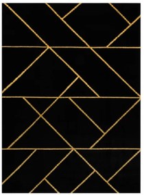Dywany Łuszczów Kusový koberec Emerald geometric 1012 black and gold Rozměry koberců: 200x290
