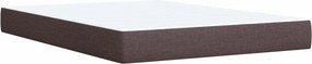 Box spring postel s matrací tmavě hnědá 140x190 cm textil 3290493