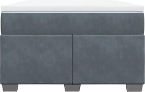 Box spring postel s matrací tmavě šedá 120 x 200 cm samet 3285276
