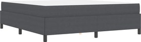 Rám postele s matrací Tmavě šedá 180 x 200 cm textil 3399136