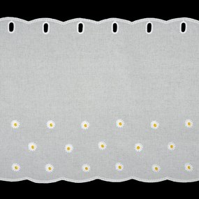 KRÁTKÁ ZÁCLONA NA POUTKÁCH BELLIS 150X70 CM KVĚTY