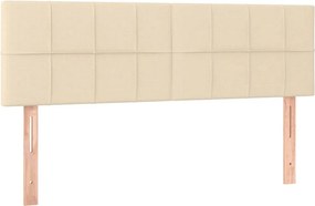 Box spring postel s matrací krémová 140x200 cm textil 3126250