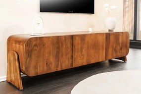 Dřevěný TV stolek s úložným prostorem Zamora mango 160cm