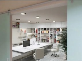 LED podhledové svítidlo Panlux DOWNLIGHT CCT ROUND IP44 12W černá PN22400010