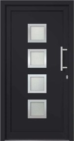 vidaXL Vchodové dveře bílé 108 x 208 cm [279198] Barva: antracitová zvenku / bílá uvnitř