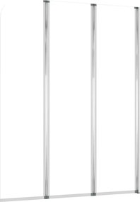 Sprchové kouty 2 ks 104 x 130 cm tvrzené sklo průhledné 146228