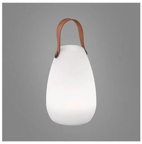 Bílo-hnědá LED stolní lampa (výška 20 cm) Ruby – Fischer &amp; Honsel