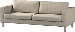 Potah na pohovku IKEA Karlstad 3-místná, nerozkládací, krátký barva béžová látka pletený vzor