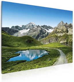 Malvis ® Obraz Alpské ledovcové jezírko Velikost: 90x60 cm