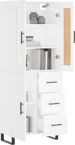 Skříň highboard bílá 69,5 x 34 x 180 cm kompozitní dřevo 3199833