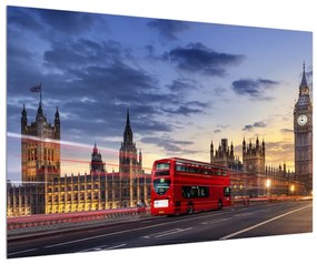 Obraz Londýna s autobusem (90x60 cm)