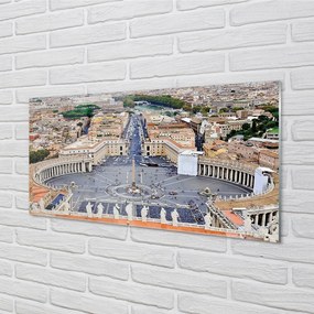 Skleněný panel Rome Vatican square panorama 100x50 cm