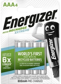 Baterie AAA/HR03 800mAh ENERGIZER EXTREME 4ks (blistr)