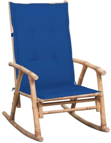 Houpací křeslo s poduškou bambus 3063913