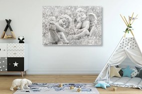 Obraz dvojice andělů - 120x80 cm