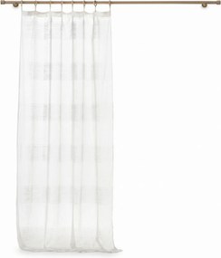 Záclona na dřevěných průchodech DALTON BLANC, 140 x 240 cm