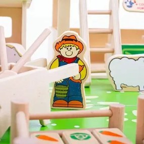 Bigjigs Toys Velká dřevěná farma / od 3 let