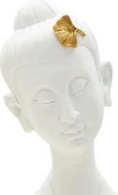 Dekorace na stůl Buddha A 21 cm bílá/zlatá