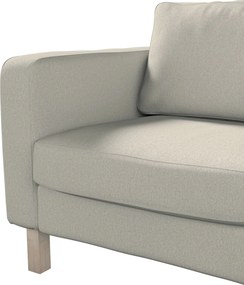 Potah na křeslo IKEA Karlstad, krátký barva béžová látka pletený vzor