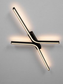 Matně černé hliníkové LED stmívatelné stropní svítidlo 50x100 cm Akro – Nova Luce