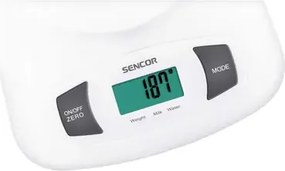 SENCOR SKS 4001WH bílá / digitální kuchyňská váha / miska 2L / max. 5k