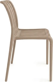 Zahradní set TREGO ISLAND - 4 židle a kulatý stůl ø 90 cm, béžová
