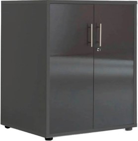 XXXLutz SKŘÍŇ NA ŠANONY, antracitová, vysoce lesklá antracitová, 54/74/50 cm MID.YOU - Online Only kancelářský nábytek - 001067015612