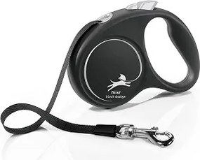 Beeztees Flexi vodítko Design černé S 5m/15kg pásek