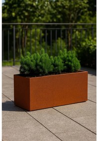 Truhlík MAXI, corten, šířka 60 cm, hnědý