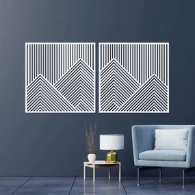 Dvoudílný obraz hor | Minimalistická dekorace | SENTOP PR0481