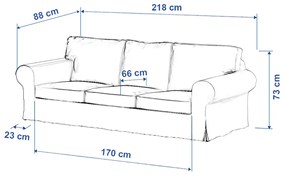 Potah na pohovku IKEA  Ektorp 3-místná, nerozkládací