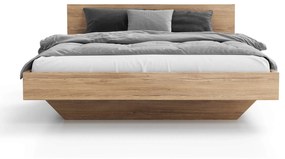 Levitační postel 140x200 z nábytkové desky, dub craft DM2