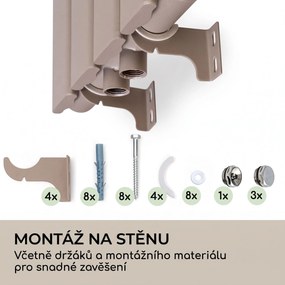 Blumfeldt Ontario 120 x 30 radiátor 1/2" boční připojení, nástěnná instalace, 380 wattů