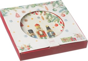 Etažér s Louskáčky Chris Nutc v dárkové krabičce - Ø 27*24 cm