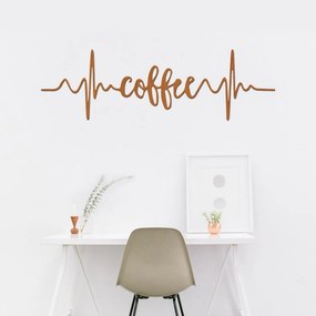 dřevo života Dřevěná dekorace COFFE PULSE Zvolte rozměr (cm): 100x30, Zvolte barvu dekoru: Třešeň