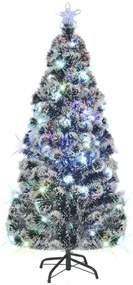 Umělý vánoční stromek se stojanem a LED 180 cm optické vlákno,  242427 HangarStore.cz