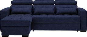 XXXLutz ROHOVÁ SEDAČKA, textil, tmavě modrá Carryhome - Sedací soupravy - 000812006314