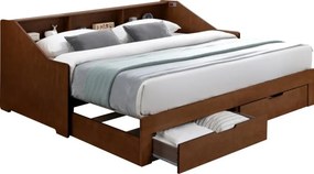 Rozkládací postel, ořech, MONETA Kondela 0000416683