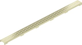 Mexen Flat M15 kryt pro liniový odtok 80 cm, zlatý kartáčovaný - 1A24080