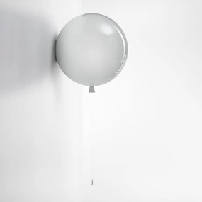 Nástěnná skleněná svítidla Memory Wall připomínající nafukovací balónky Barva: Šedá, Průměr: 400 mm, Sklo: Lesklé