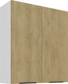 CREMONA bc | horní skříňka 80 G-90 2F policová | 80 cm | VYSOKÁ | bílá/cremona