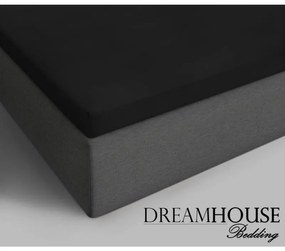 Dreamhouse Bedding Bavlna Topper Fitted Sheet Black